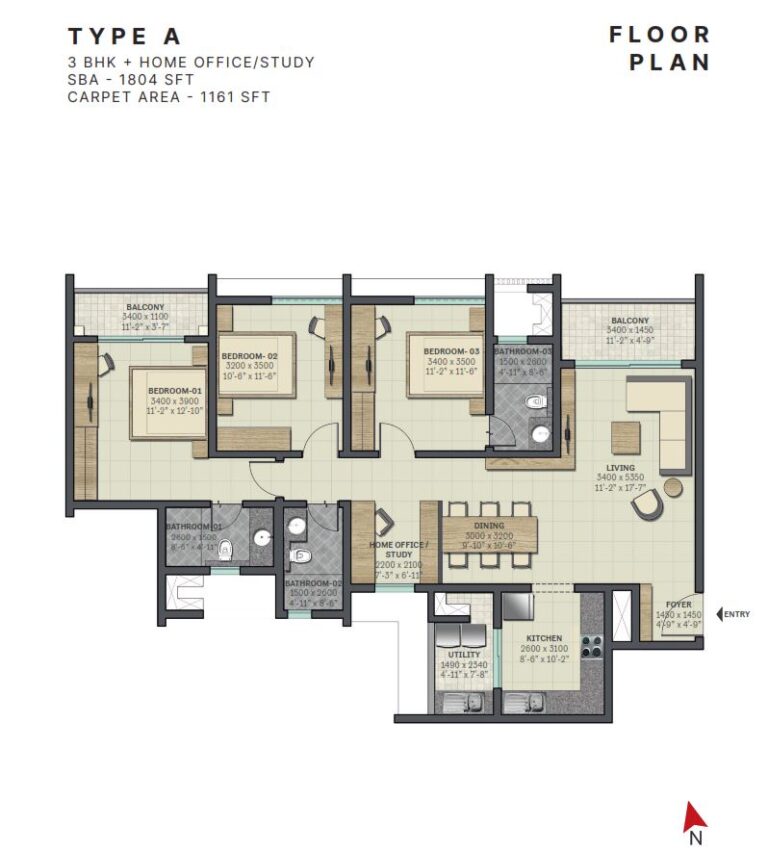 Sobha Sentosa Panathur Road - 3 Bedroom Apartments Sale Bangalore